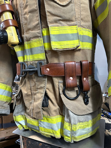 BUNKER GEAR SUSPENDERS AND TRUCK BELTS – FIRE DEPT. LEATHER
